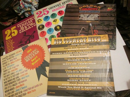 5 LP LOT Country COMPILATIONS STARDAY RCA DECCA ALL VARIOUS ARTIST ...