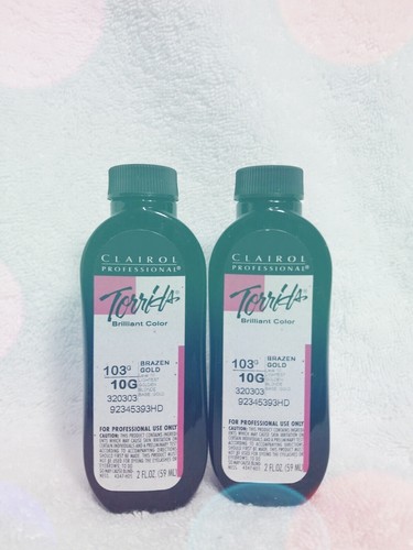 Clairol Professional Torrids 103G/10G Brazen Gold Hair color 2oz (2 ...