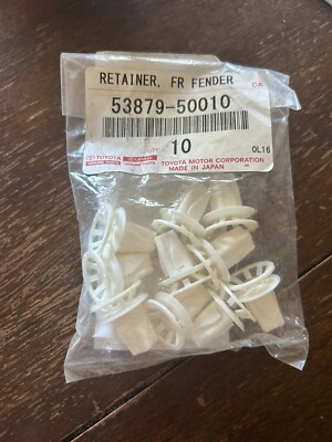 Genuine Toyota Fender Liner Retainer 53879-50010 multi pack 10 pieces ...