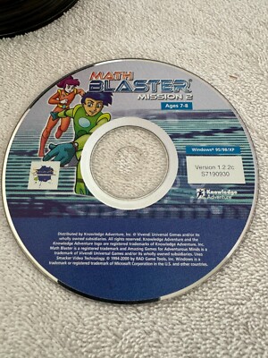 Math Blaster Mission 2 - 1994-2000 Knowledge Adventure Windows 95/98/XP ...