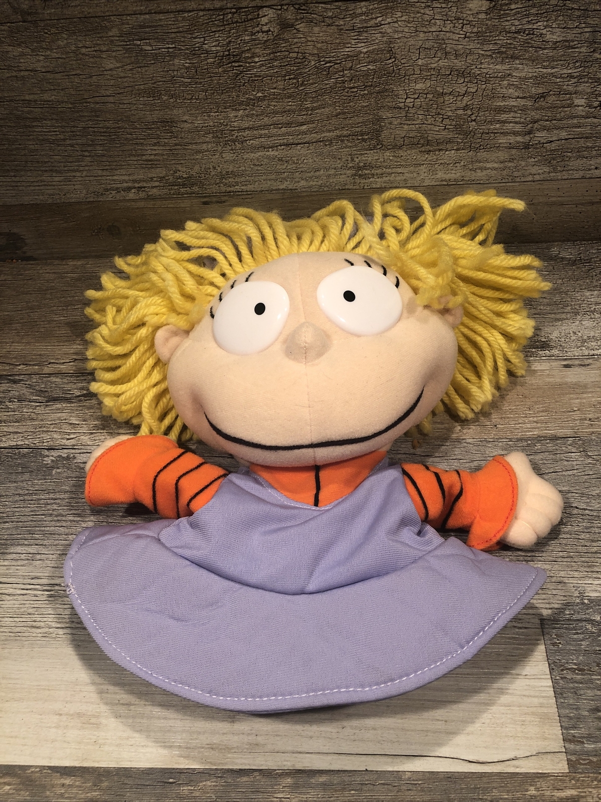 Rugrats Angelica Stuffed Hand Puppet Doll 1998 Viacom Nickelodeon | eBay