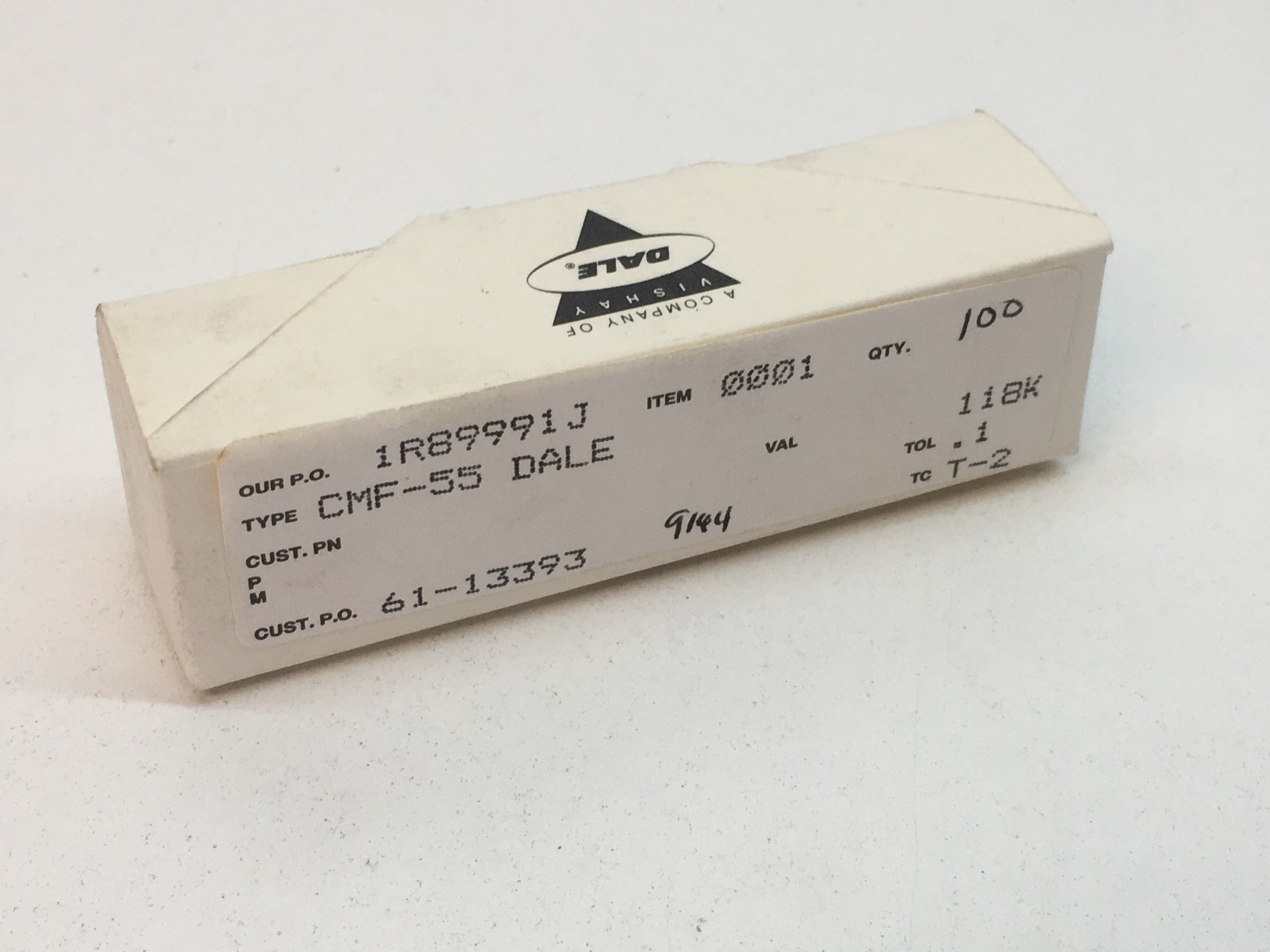 Lot of (100) Vishay Dale CMF-55 Resistors 118K Ohm 118KΩ 0.1% | eBay