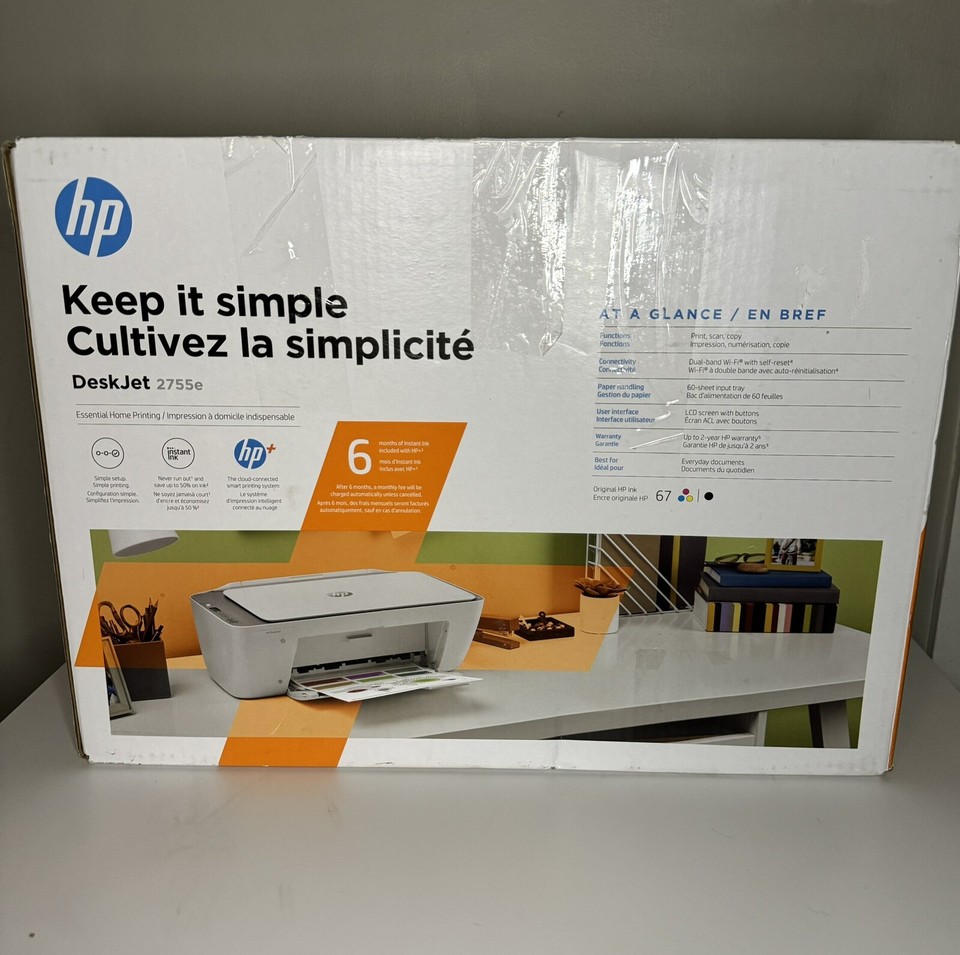 New HP DeskJet All-In-One Printer 2755e | eBay