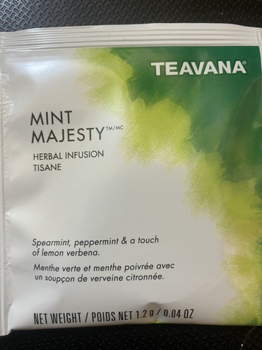 (12) Teavana Mint Majesty Full Leaf Tea Sachets Herbal Starbucks Best ...