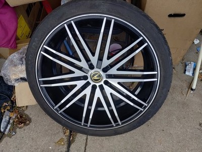 (1) 265/35-R22 Yokohama Parada Spec-X 265-35 R22 Tire w/ VERDE 22X9 RIM ...