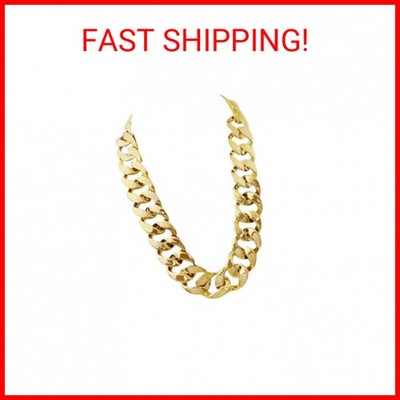 Markeny Men's Chunky Necklace, Rapper Fake Gold Chain 90s Hip Hop Fake ...
