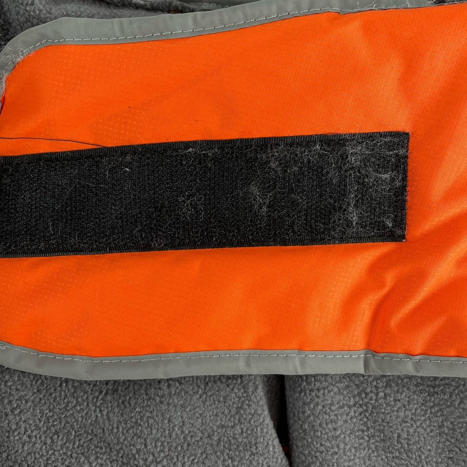 Eddie Bauer Dog Pet Lined Parka Jacket Coat XL Orange Hook & Loop | eBay