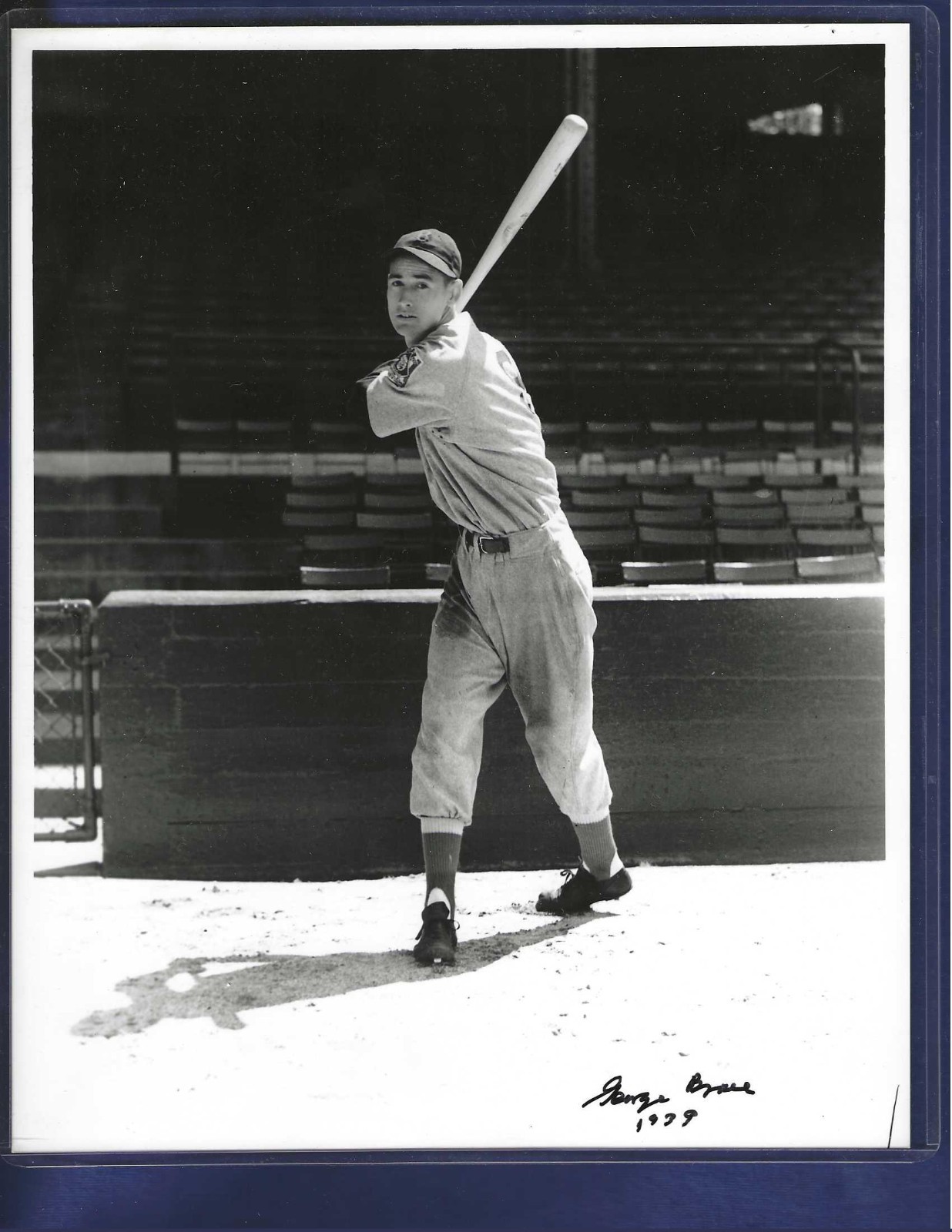 Ted Williams George Brace 8x10 B&W Rookie Photo Boston Red Sox Baseball ...