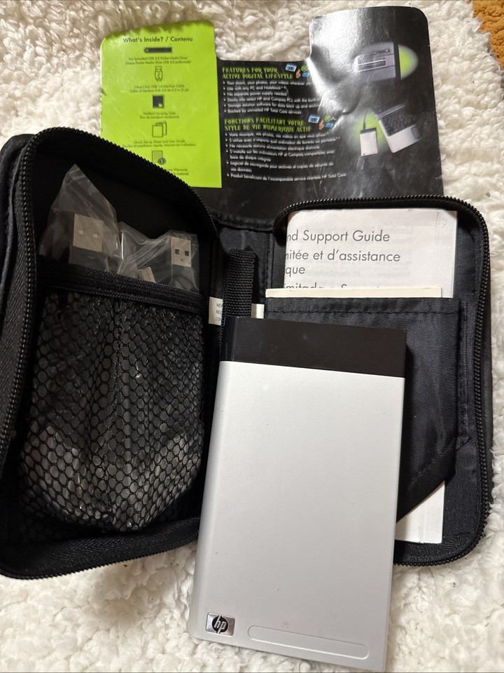 HP Pocket Media Drive 640 GB USB 2.0, External Hardrive PD6400z | eBay