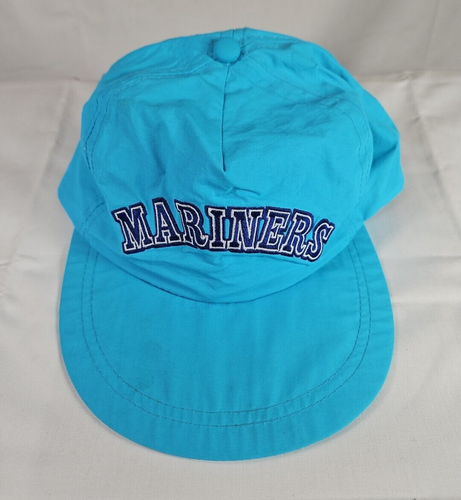 Seattle Mariners Retro 90s Night 2024 Neon Blue Snapback Hat Cap MLB | eBay