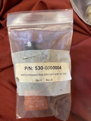 Omron A22-01 Switch Block Red Mushroom Push Twist Emergency Safety ...