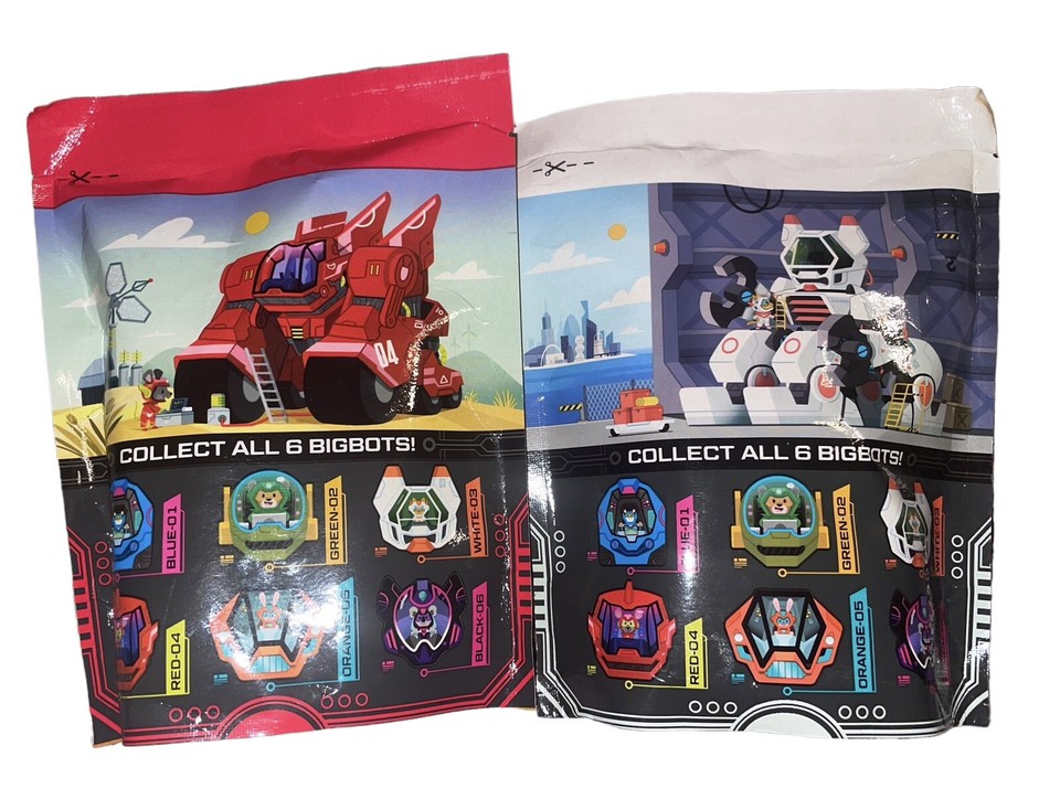 NIP Big Bots Smartlinks White-03, Red-04 Wendy’s Kids Meal Toy 2021 LOT ...