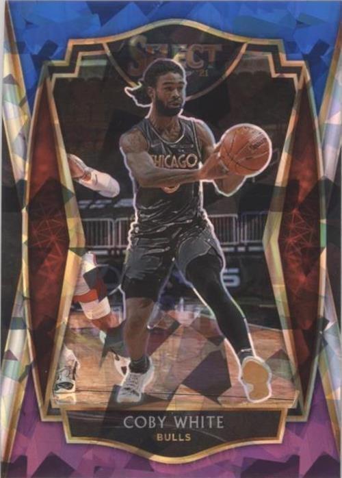 2020-21 Panini Select - Premier Level Coby White #103 Blue White Purple ...