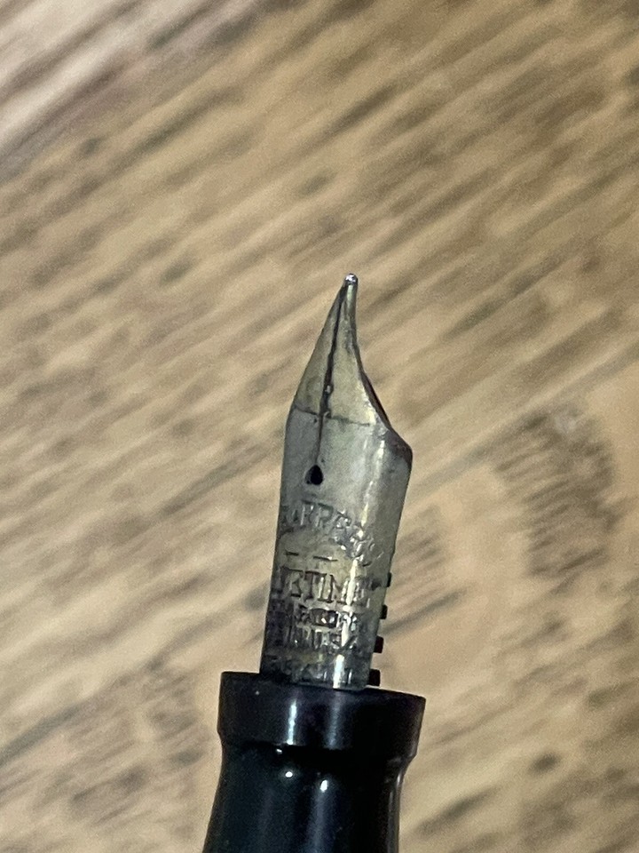 Sheaffer Vintage Jade Green Ring Flat Top Fountain Pen Lifetime Nib USA ...