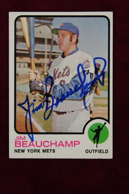 1973 Topps Jim Beauchamp Signed Card #137 Ex+ Mets | eBay