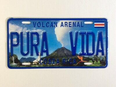 COSTA RICA PURA VIDA CENTRAL AMERICA LICENSE PLATE CRLP 39 | eBay