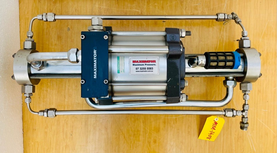 Maximator DLE 30-GG Air Driven Gas Booster 8700 PSI Max Discharge 1:30 ...