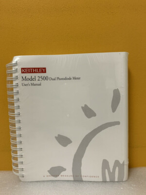 Keithley 2500-900-01A Model 2500 Dual Photodiode Meter User's Manual | eBay