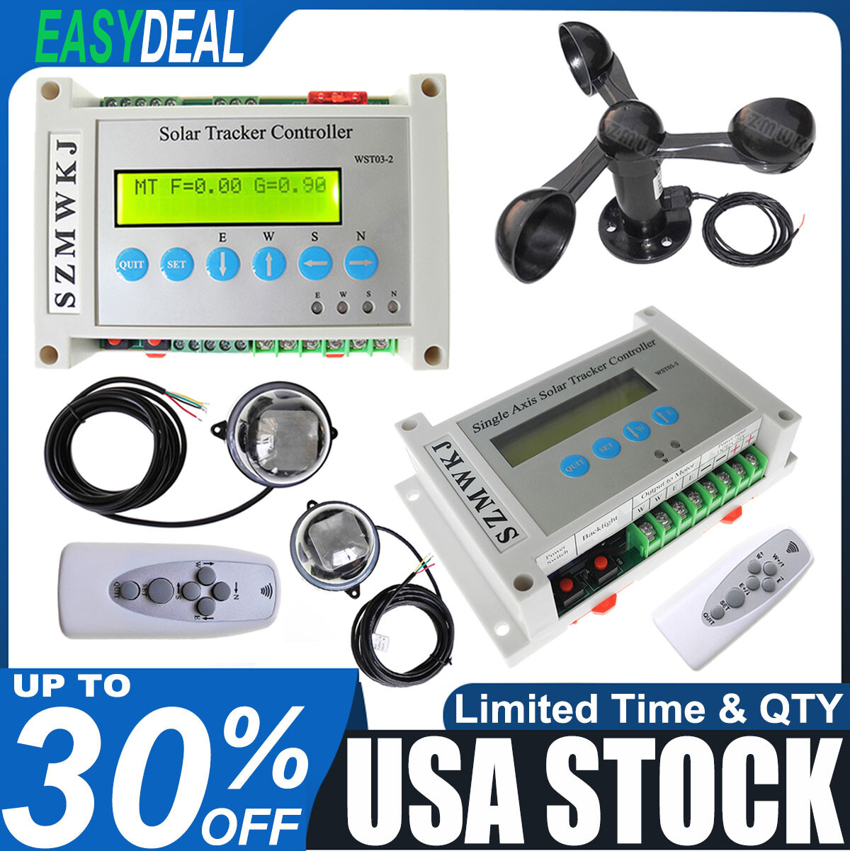 Solar Panel Tracking Single/Dual Axis Electronic LCD Solar Tracker ...