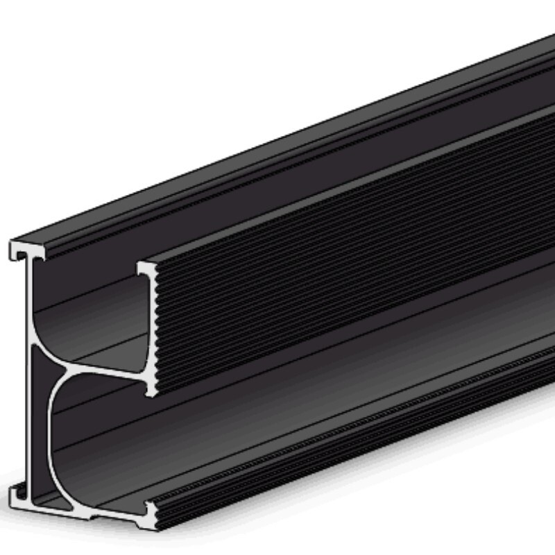 Fastensol 3.5m PV Solar Panel Mounting Rail Black X1 -PRIVATE DELIVERY ...