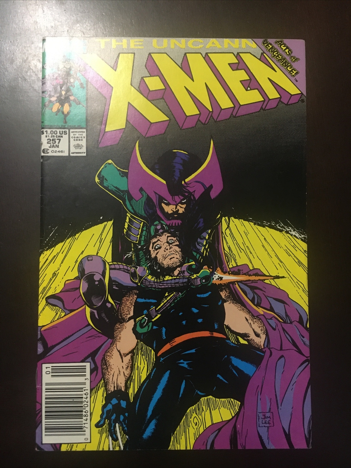 Uncanny X-Men #257 1st App of Psylocke’s Psychic Knife/ Jubilee Costume ...