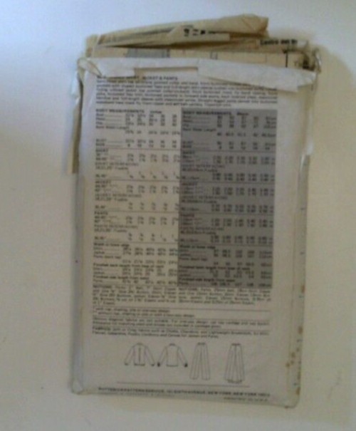 Vintage Sewing Pattern, Butterick 5664, Jones NY Pants/Jacket/Shirt ...