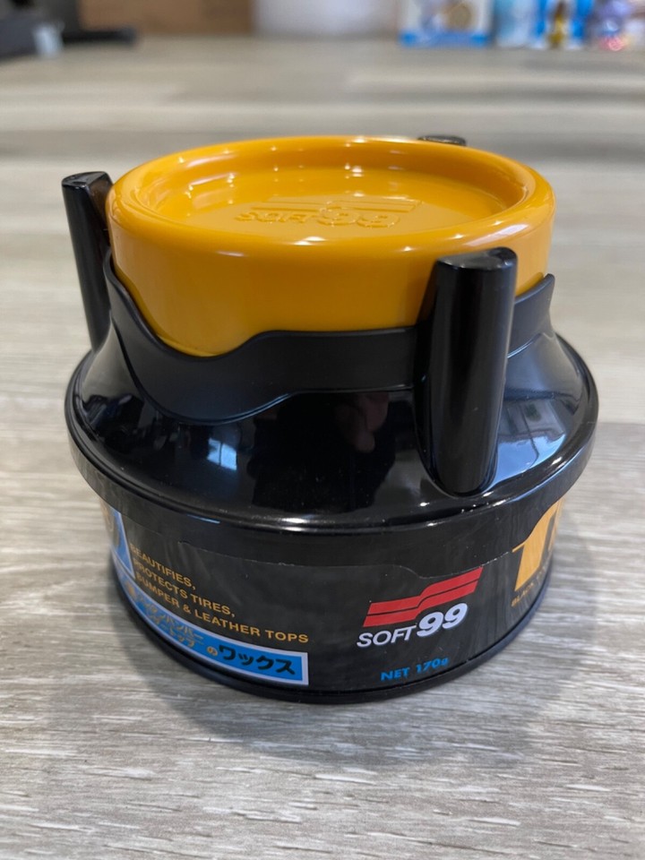 SOFT99 02015 TIRE BLACK WAX 170g paste wax Genuine new product - USA Seller | eBay