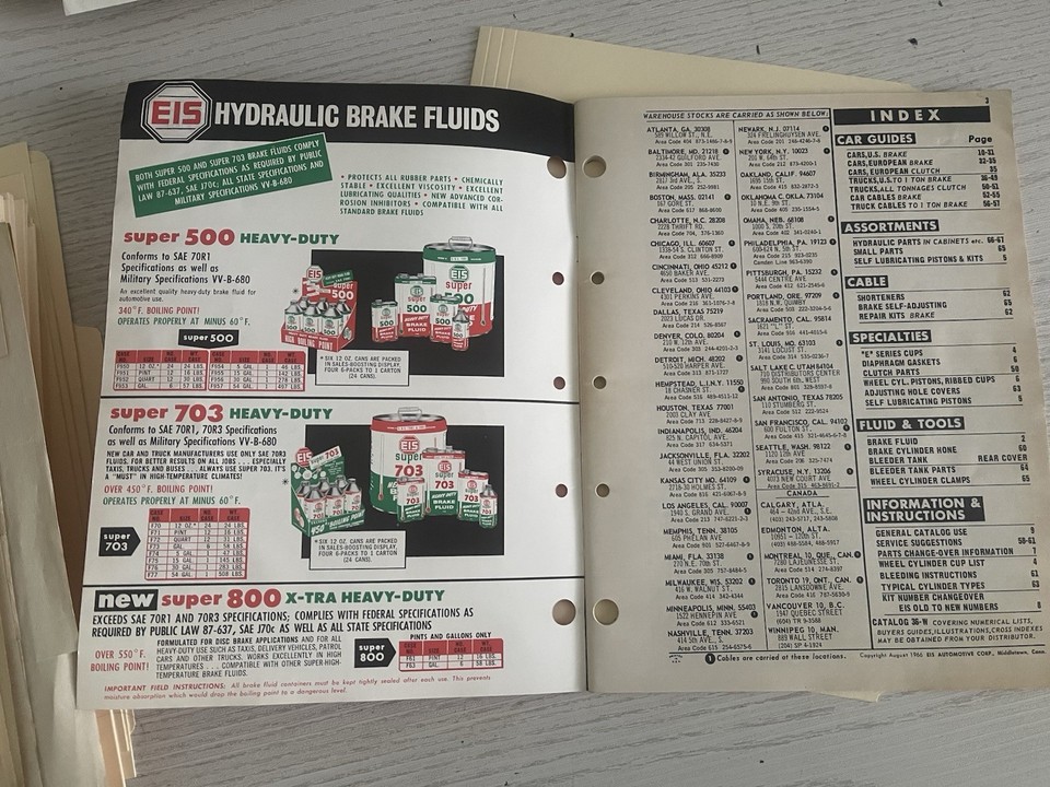 EIS Service Catalog 34H - Cars and Trucks 1966 | eBay UK