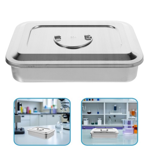 Stainless Steel Instrument Tray Organizer with Lid without Hole ...