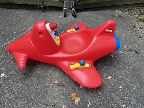 Little Tikes Red Rocket Jet Airplane Ride On Toy Rocker Kids Rare ...