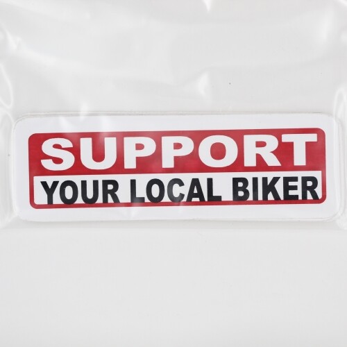 "Support Your Local Biker" Sticker (Red/White) Part Number - Stx1538 | eBay