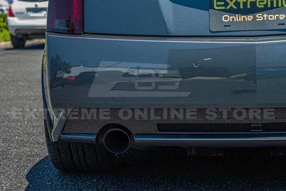 For 09-15 Cadillac CTS-V Sedan CARBON FIBER Rear Valance Diffuser ...