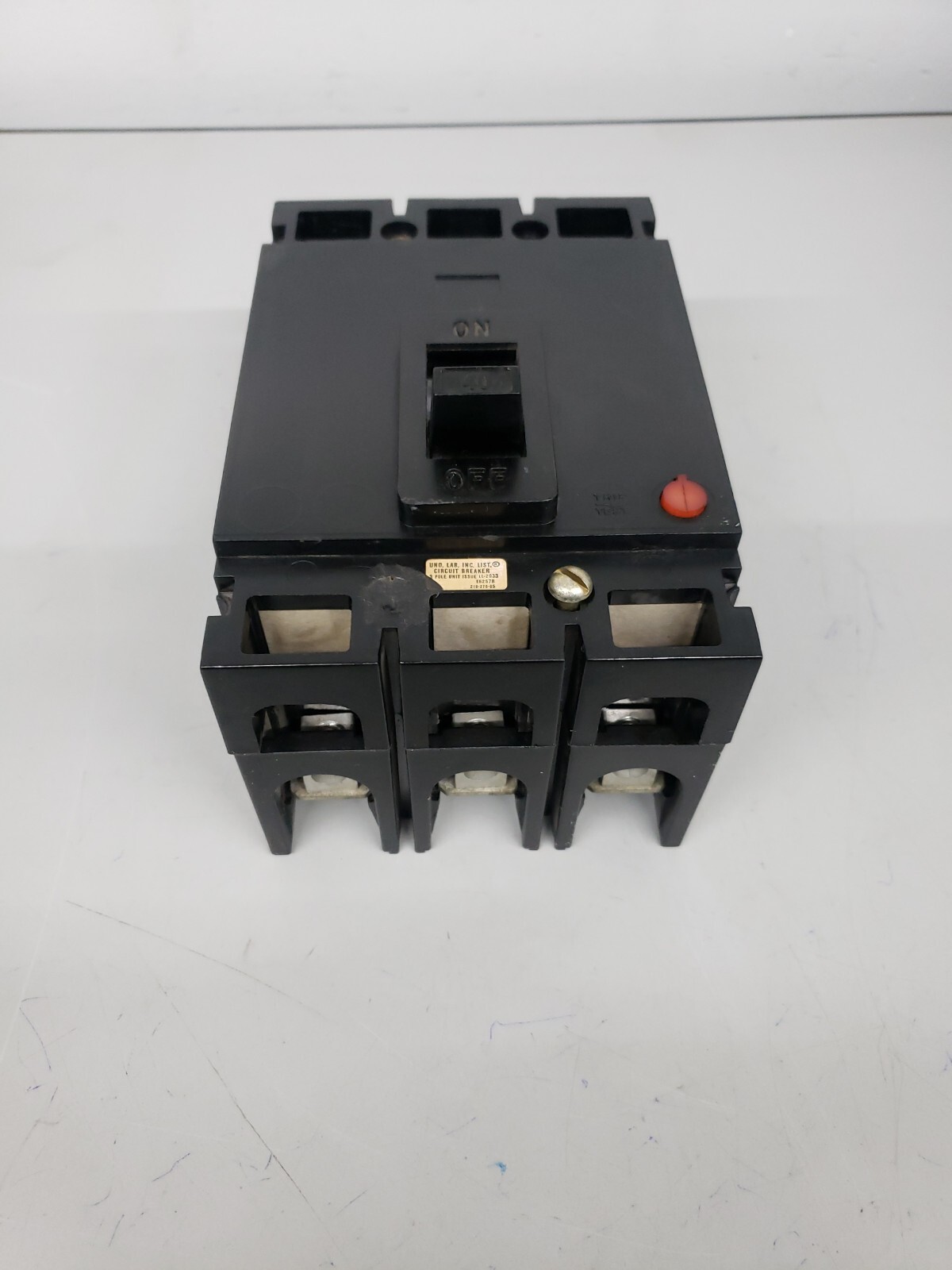 SEH-3-C-040 / SEH3C040 Sylvania Type SEH Circuit Breaker 3 Pole 40 Amp ...