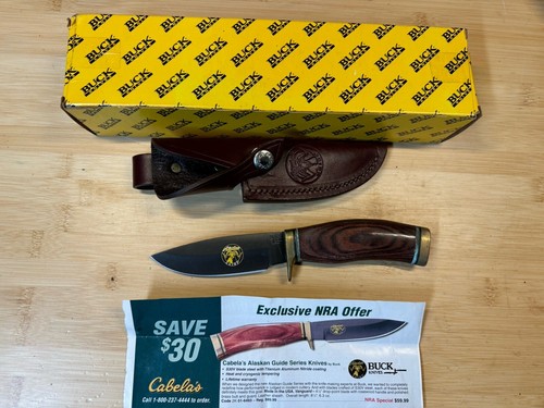 Buck Knife 192 Alaskan Guide Fixed Blade W/ Sheath & Box S30V NOS | eBay