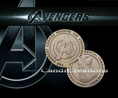 ?? AVENGERS COIN TOKEN MARVEL HIGH RELIEF COSPLAY COLLECTOR MOVIE COIN ...
