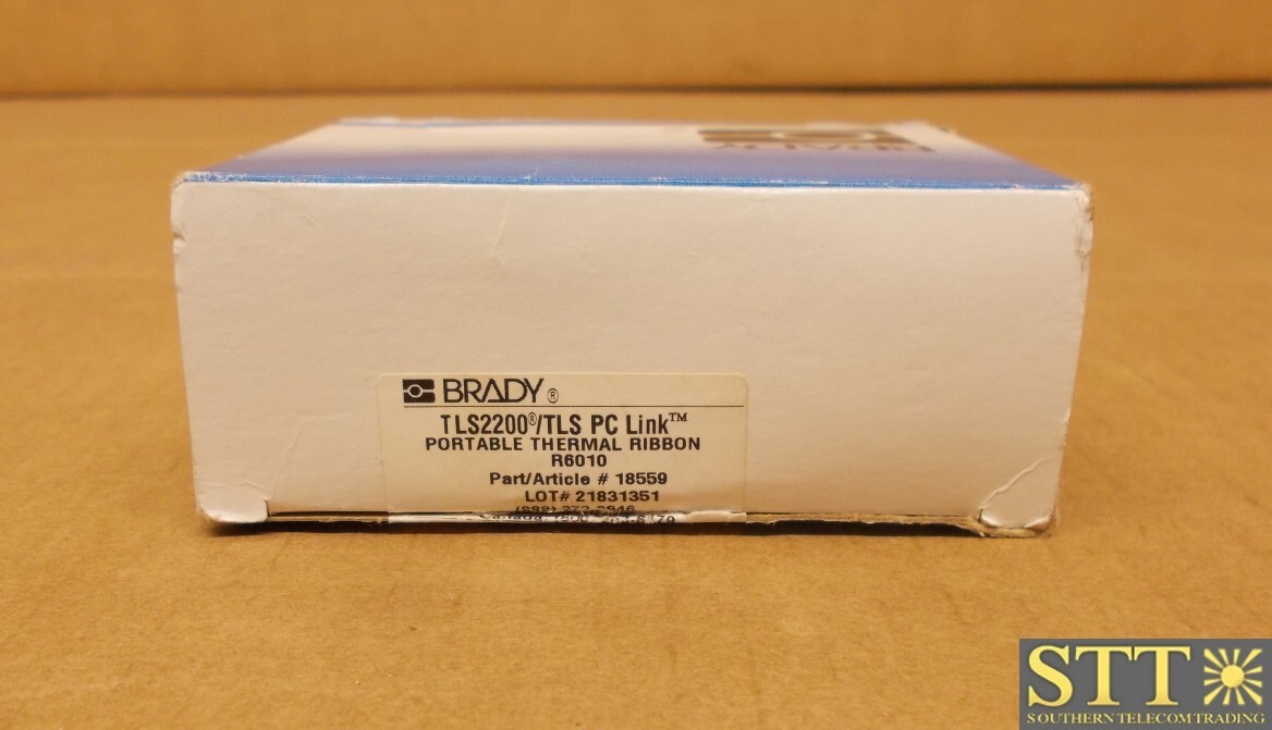 R6010 BRADY 2"W X 75'L TLS2200/TLS PC LINK PORTABLE THERMAL RIBBON NEW ...