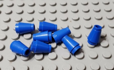 LEGO New Lot of 8 Blue 1x1 Round Cone Brick Pieces | eBay