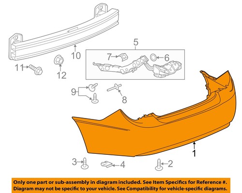 GM OEM 17-20 Sonic Rear Bumper Bumper Components-Bumper Cover 42501037 ...