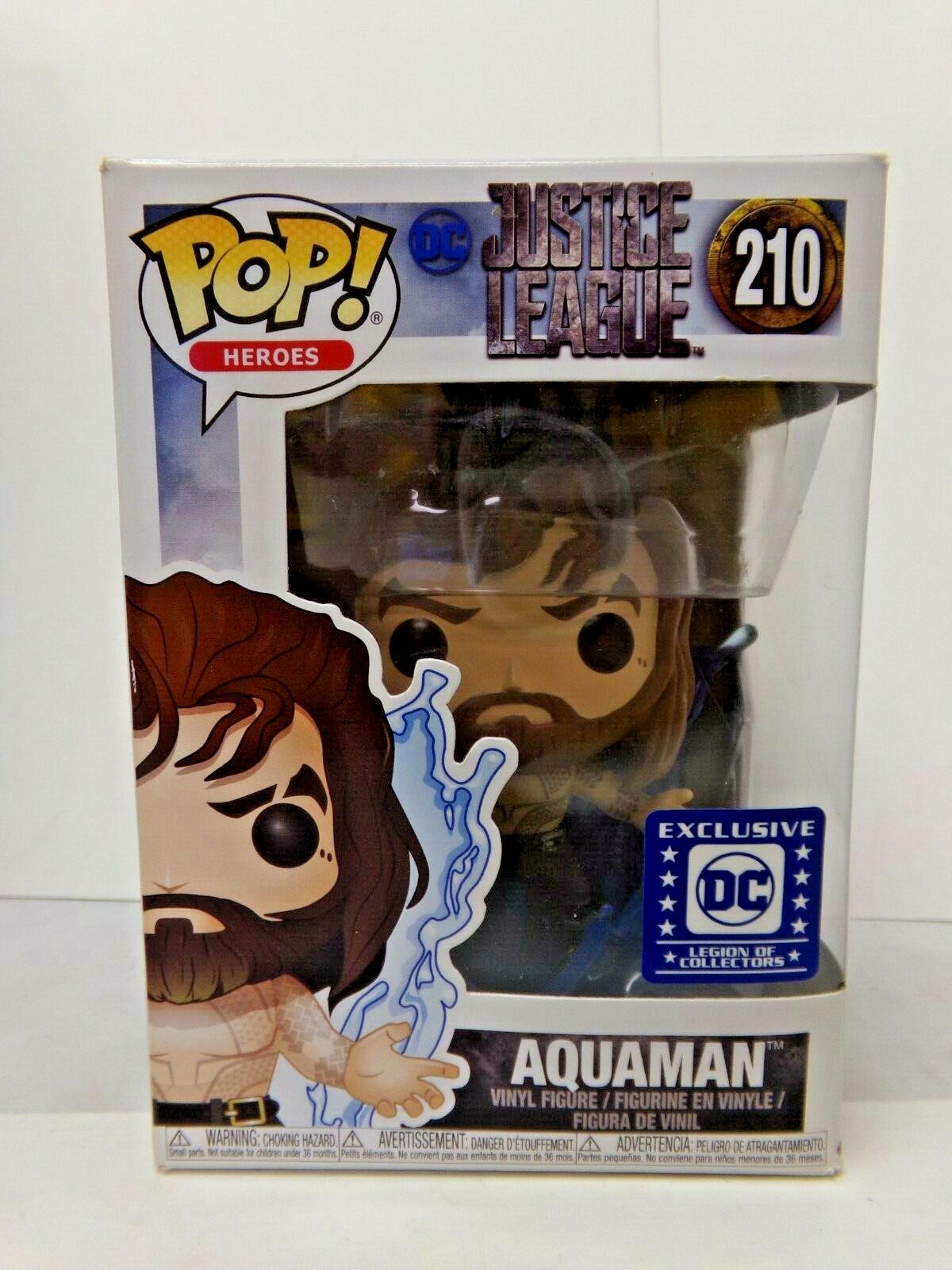Funko Pop Justice League Aquaman Legion Of Collectors #210 030422DMTFR ...
