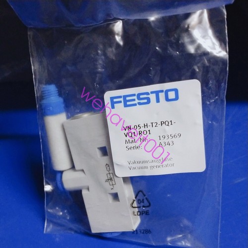 New FESTO 193569 Vacuum Generator VN-05-H-T2-PQ1-VQ1-RO1 Expedited ...