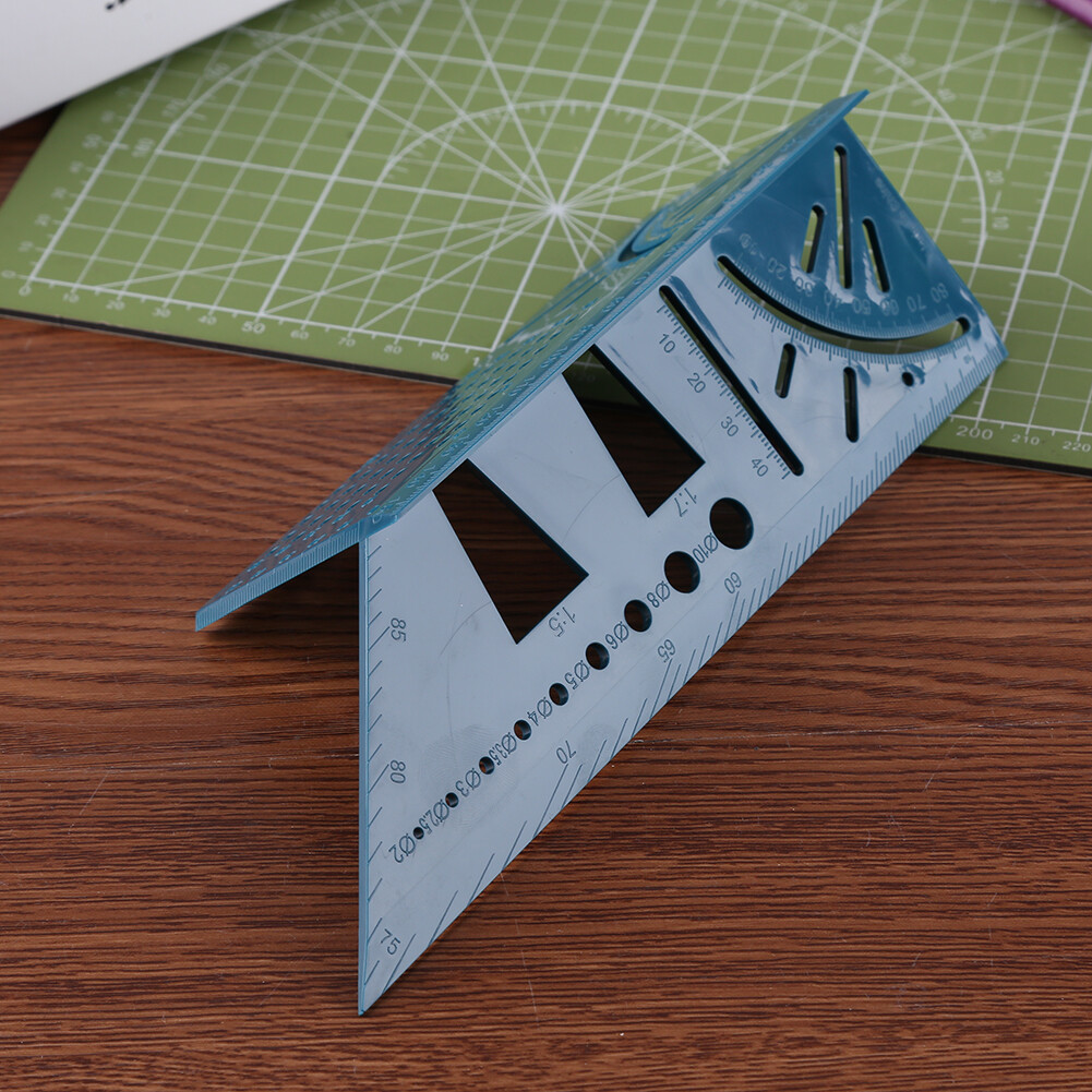 3D Mitre Angle Measuring Square Gauge Woodworking Line Scribe Ruler ...