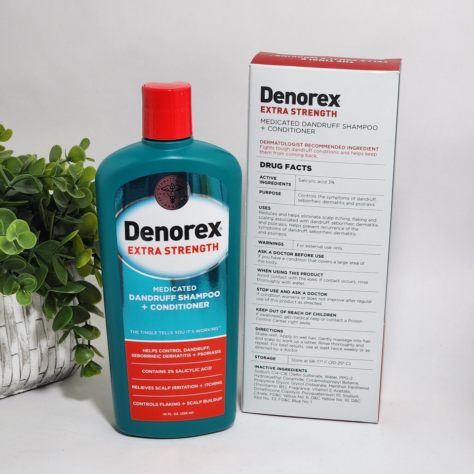 Denorex Extra Strength Medicated Dandruff Shampoo + Conditioner ...