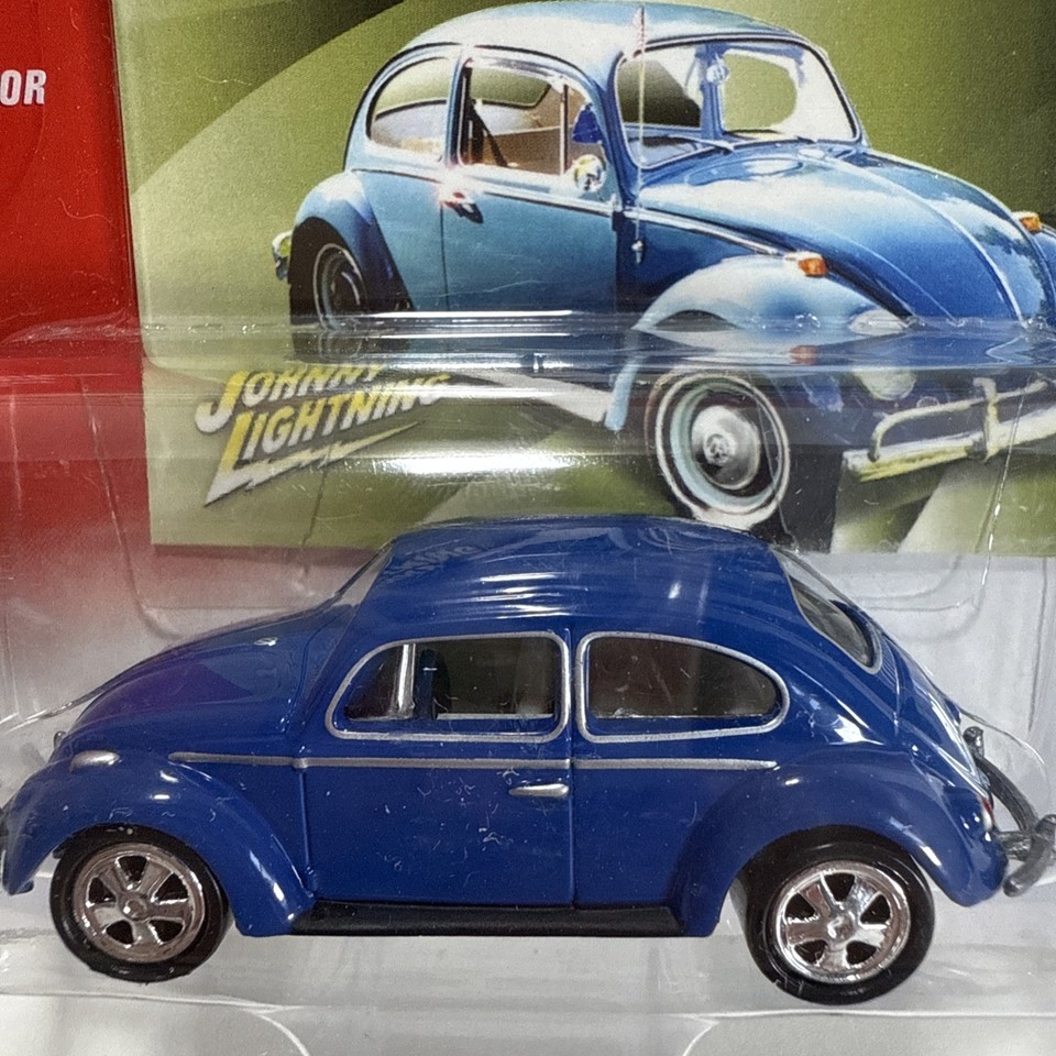 Johnny Lightning VOLKSWAGEN BLUE 1966 VW BEETLE BUG I13 | eBay