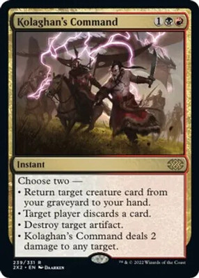 Kolaghan's Command # 239 Foil MtG Double Masters 2022 R | eBay