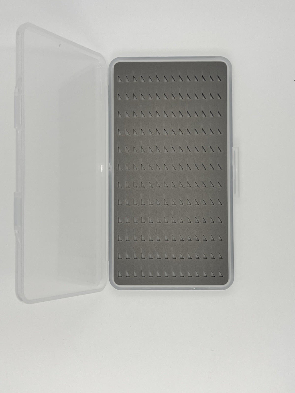 Large Slim Fly Box, Clear Lid, Easy Grip Foam, fly-fishing fly storage ...