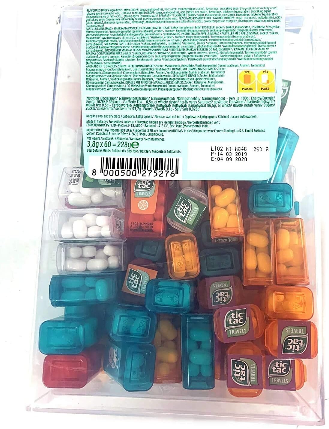 TIC TAC Box with 60 Mini Boxes each 3.9 | Grelly UK