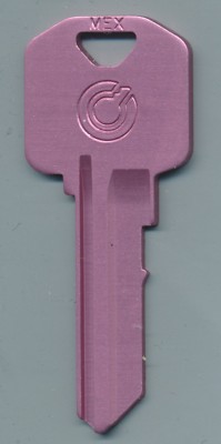 ALUMINUM PINK MINUTEKEY KEY BLANKS KW-1,KW-10 | eBay