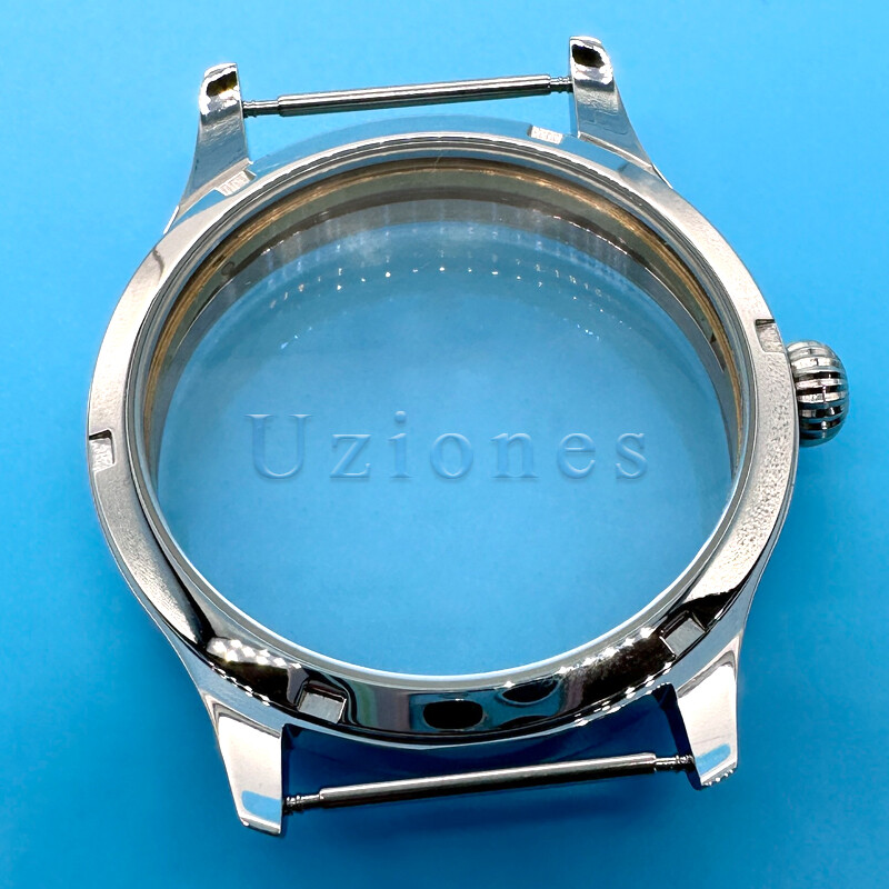 44mm Polished 316L Watch Case Fit ETA 6498 6497 Seagul ST3600 ST3621 ...