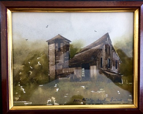 EXQUISITE ART SET 2 SIGNED LANDSCAPE WATERCOLORS BY FAMOUS JEAN ...