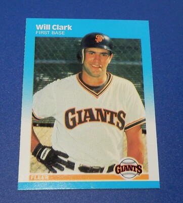 1987 Will Clark Rookie Card * Fleer #269 ⚾ San Francisco Giants ⚾ | eBay